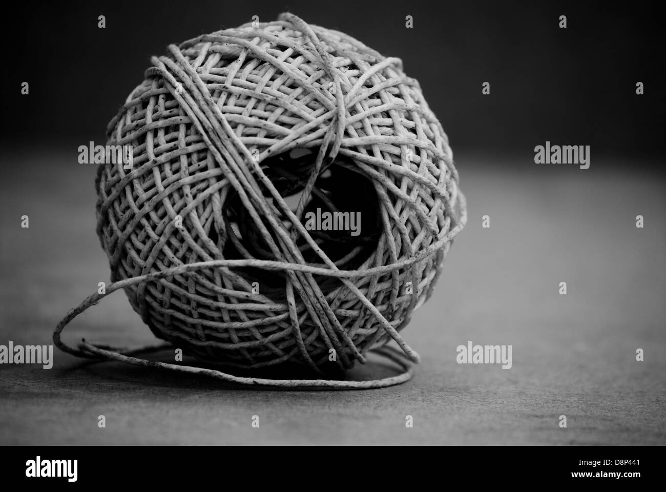 Parcel string Black and White Stock Photos & Images - Alamy