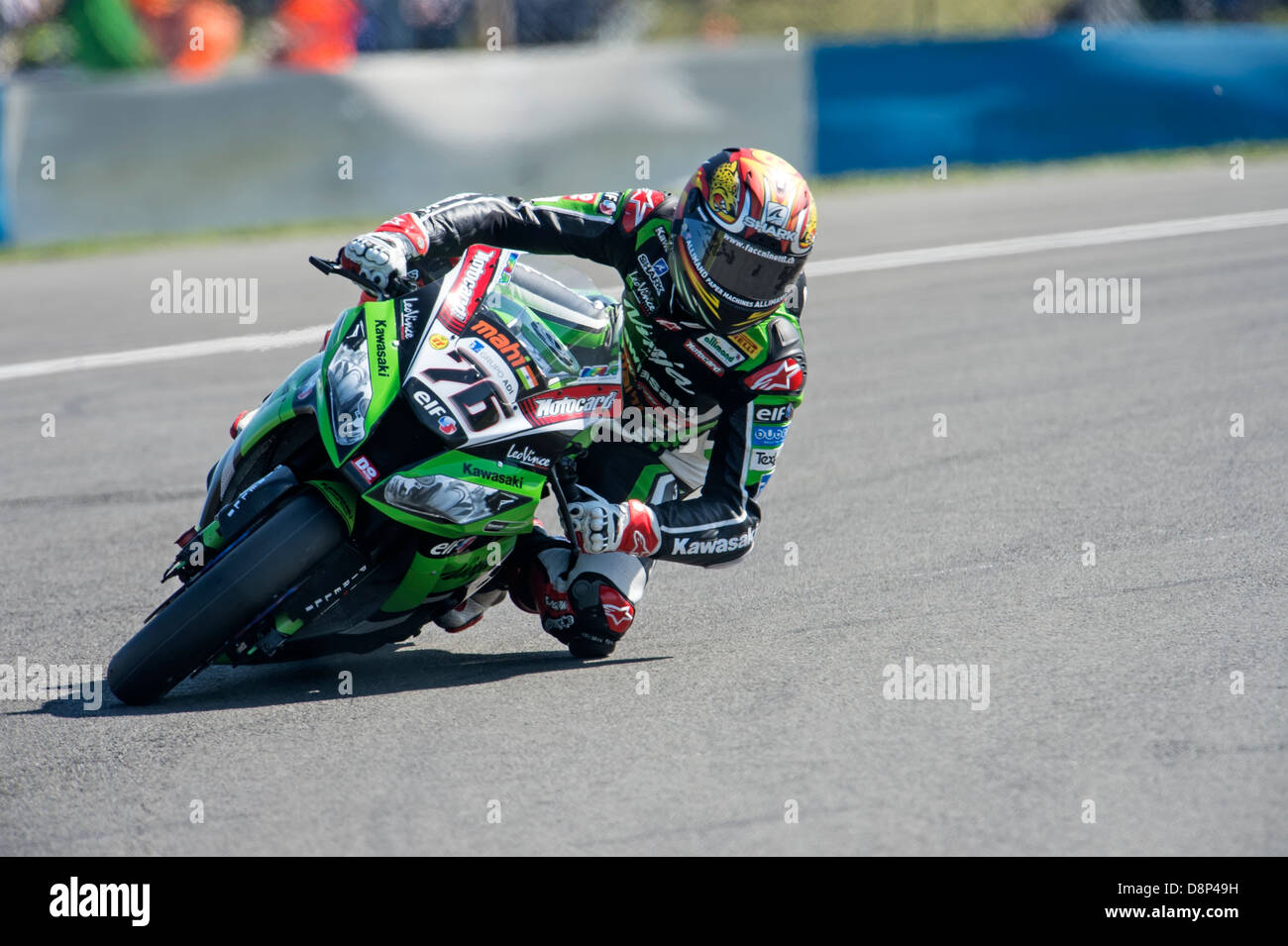 loris baz on the kawasaki superbike, 2013 Stock Photo - Alamy