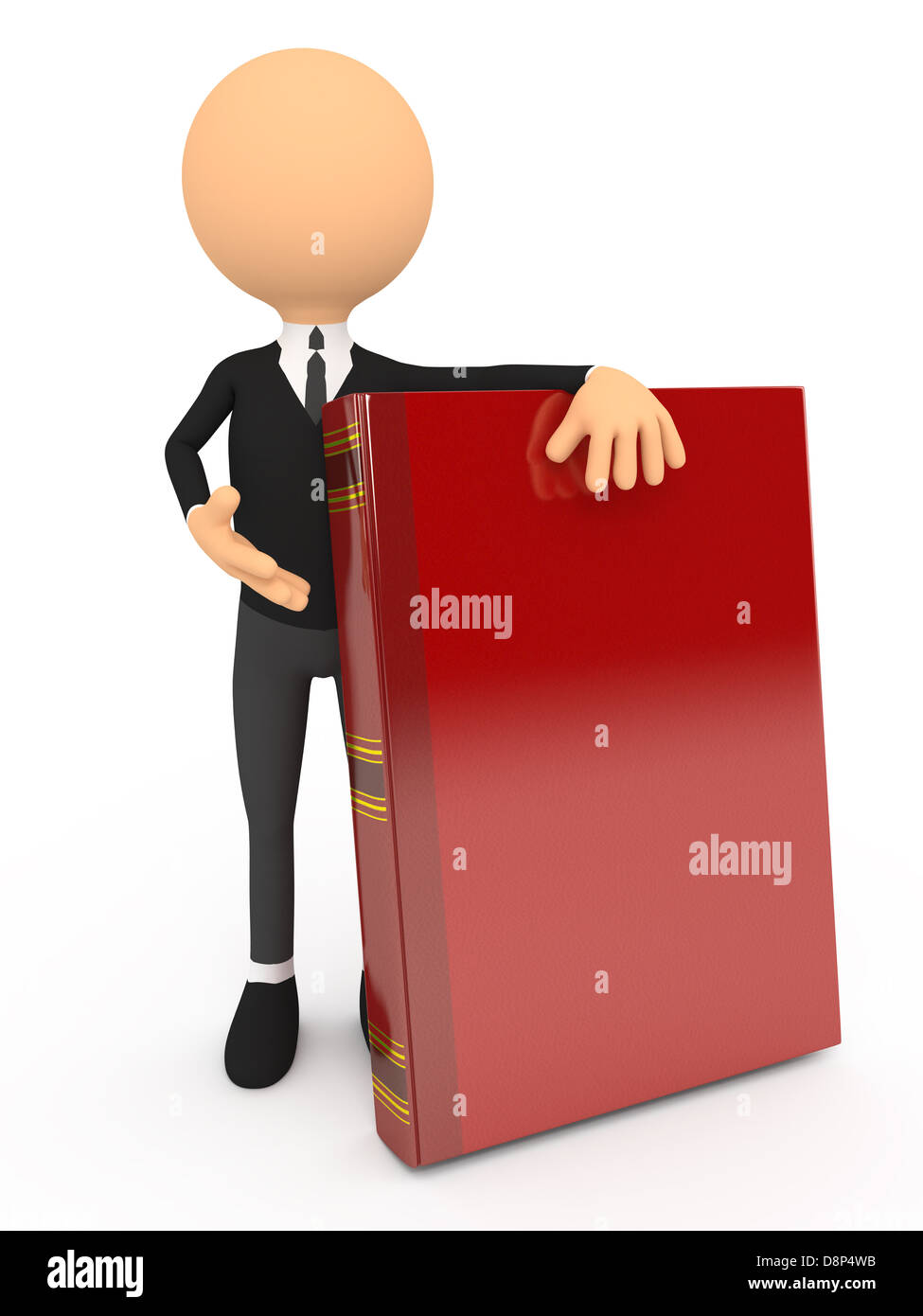 Small person stands alongside a book Stock Photo - Alamy