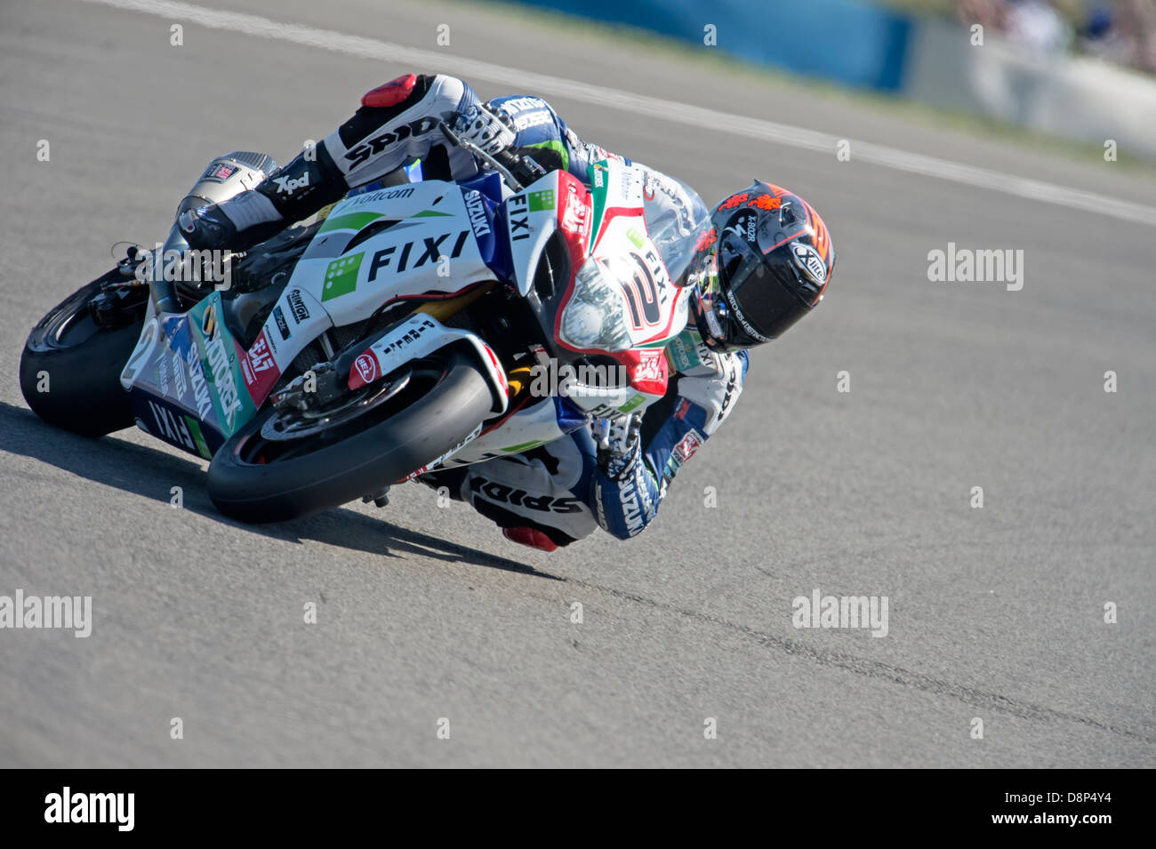 leon camier on the suzuki superbike, 2013 Stock Photo - Alamy