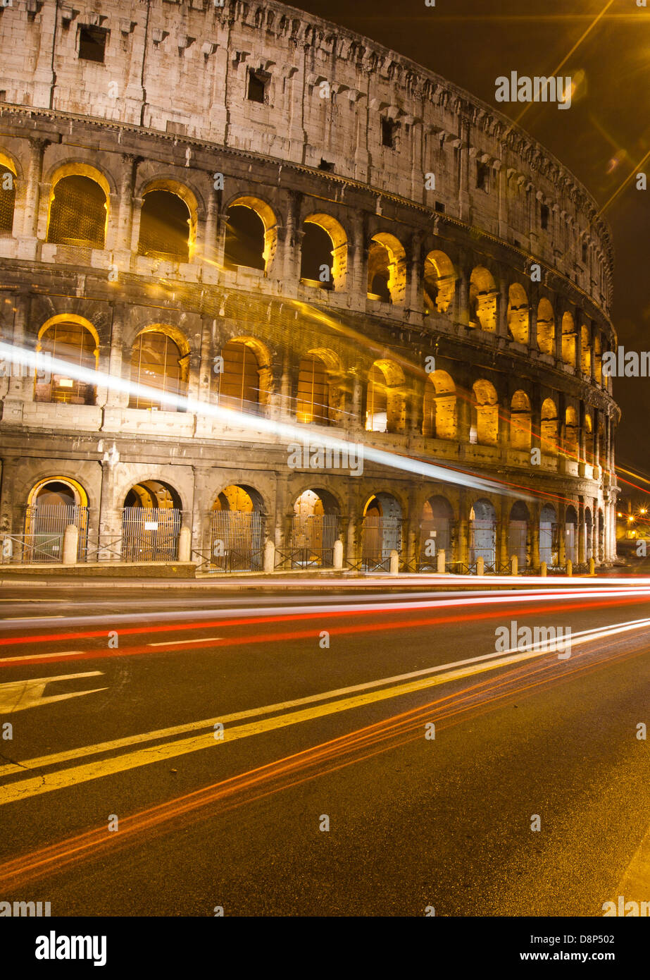 Colosseum at Night, Rome - Italy Stock Photo - Alamy