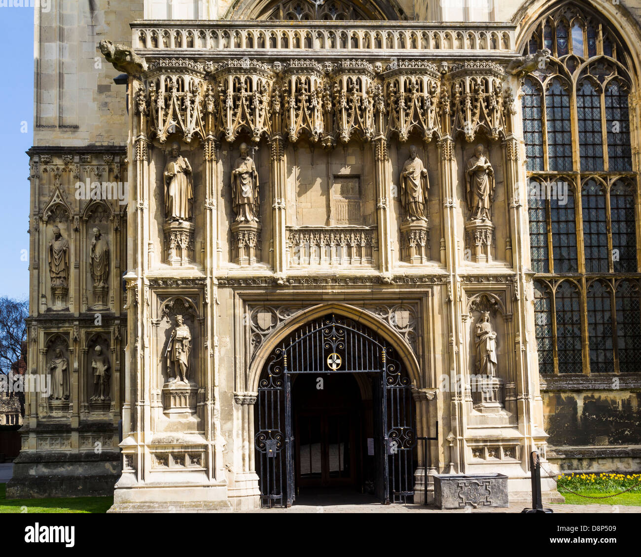 The grand Gothic Style Canterbury Cathedral, Kent England UK Stock ...