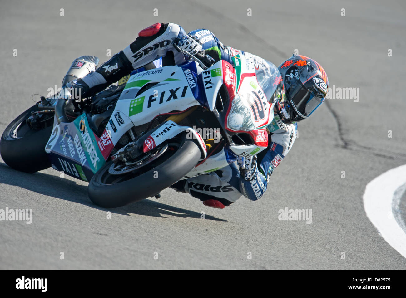 leon camier on the suzuki superbike, 2013 Stock Photo - Alamy