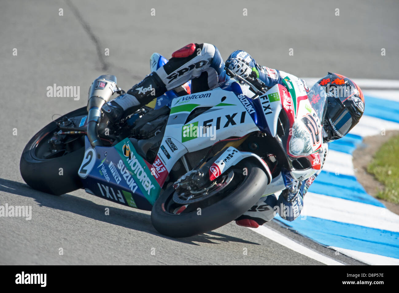 leon camier on the suzuki superbike, 2013 Stock Photo - Alamy