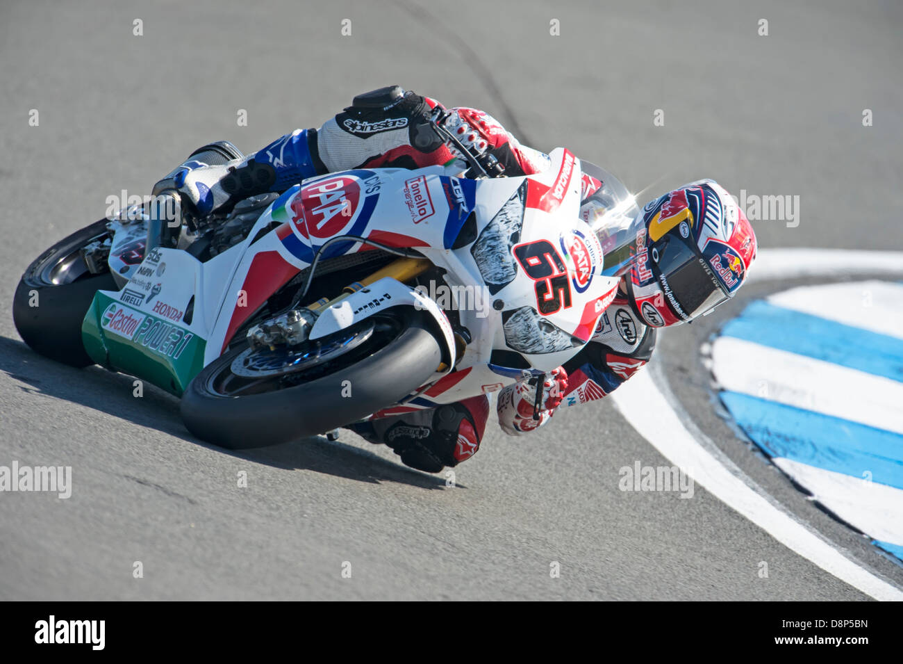 jonathan rea on the honda superbike, 2013 Stock Photo - Alamy