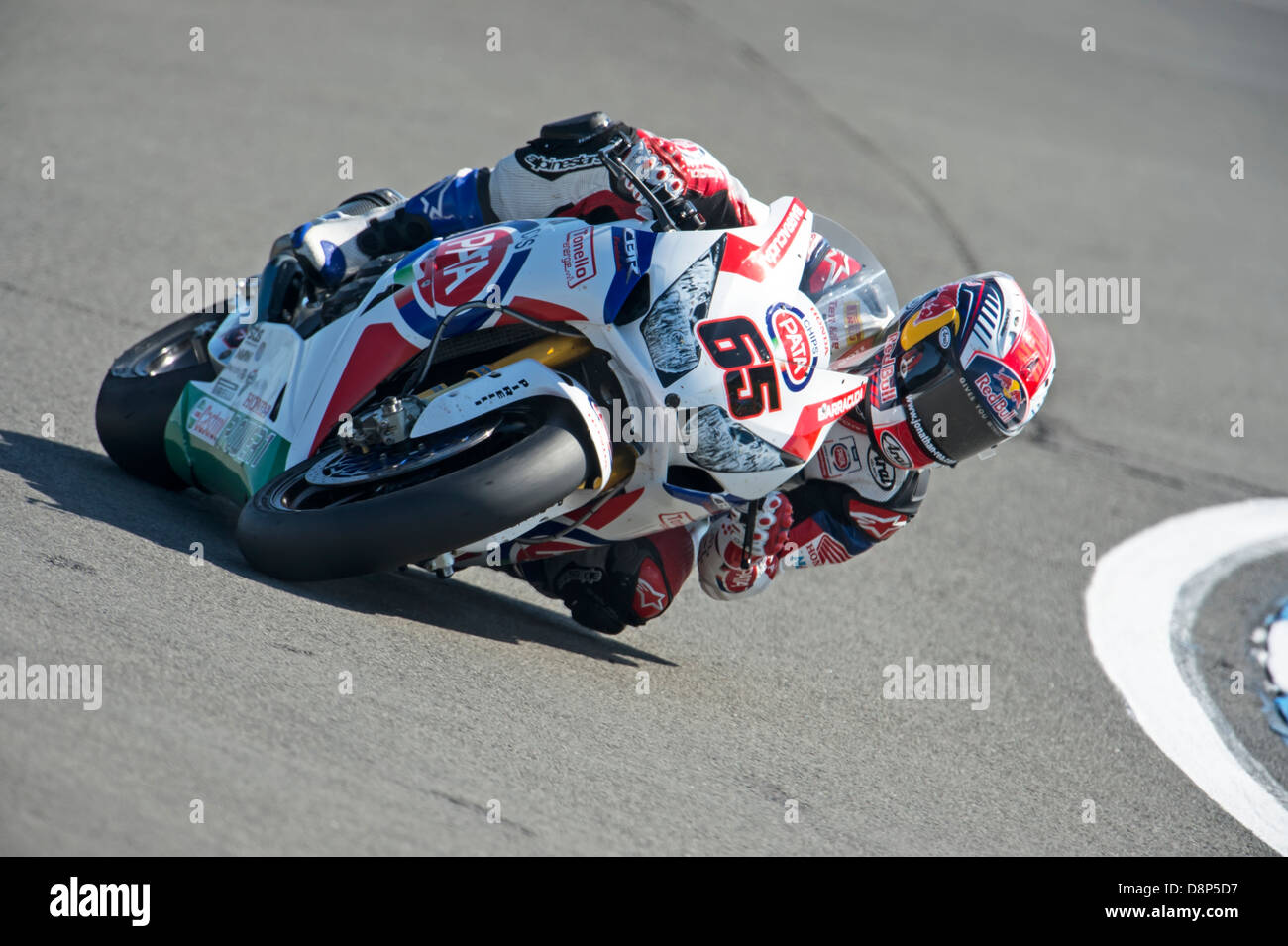 jonathan rea on the honda superbike, 2013 Stock Photo - Alamy