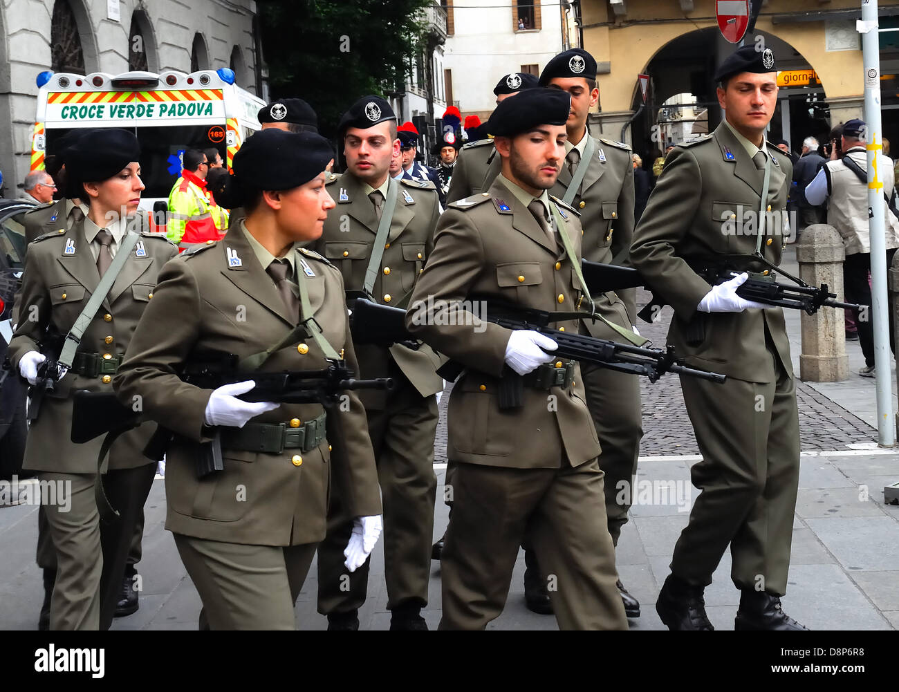 Padua, Italy. 2nd June, 2013. military parade for the Italian Republic ...