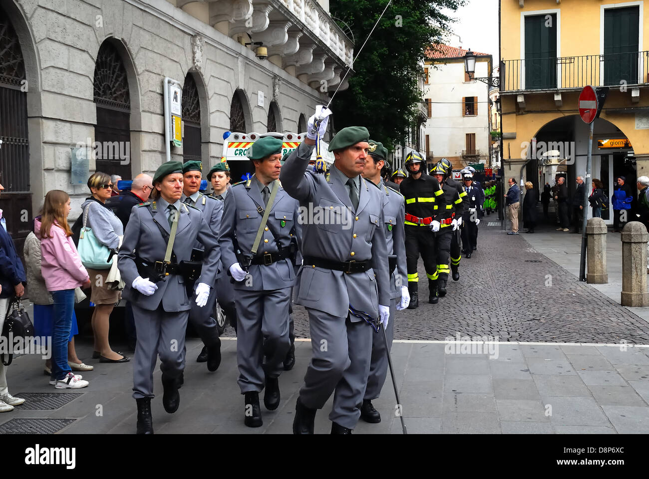 Padua, Italy. 2nd June, 2013. military parade for the Italian Republic ...
