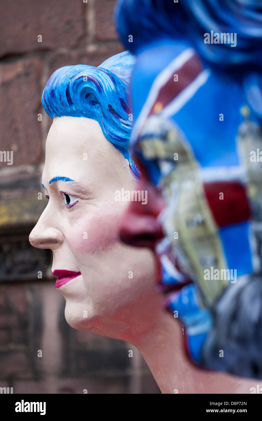Chester, UK. 2nd June 2013. 60 Giants and their teams took part in the ...