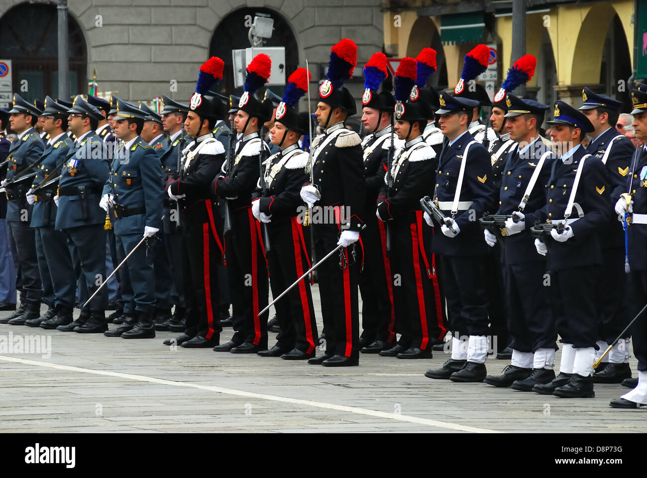 Padua, Italy. 2nd June, 2013. military parade for the Italian Republic ...