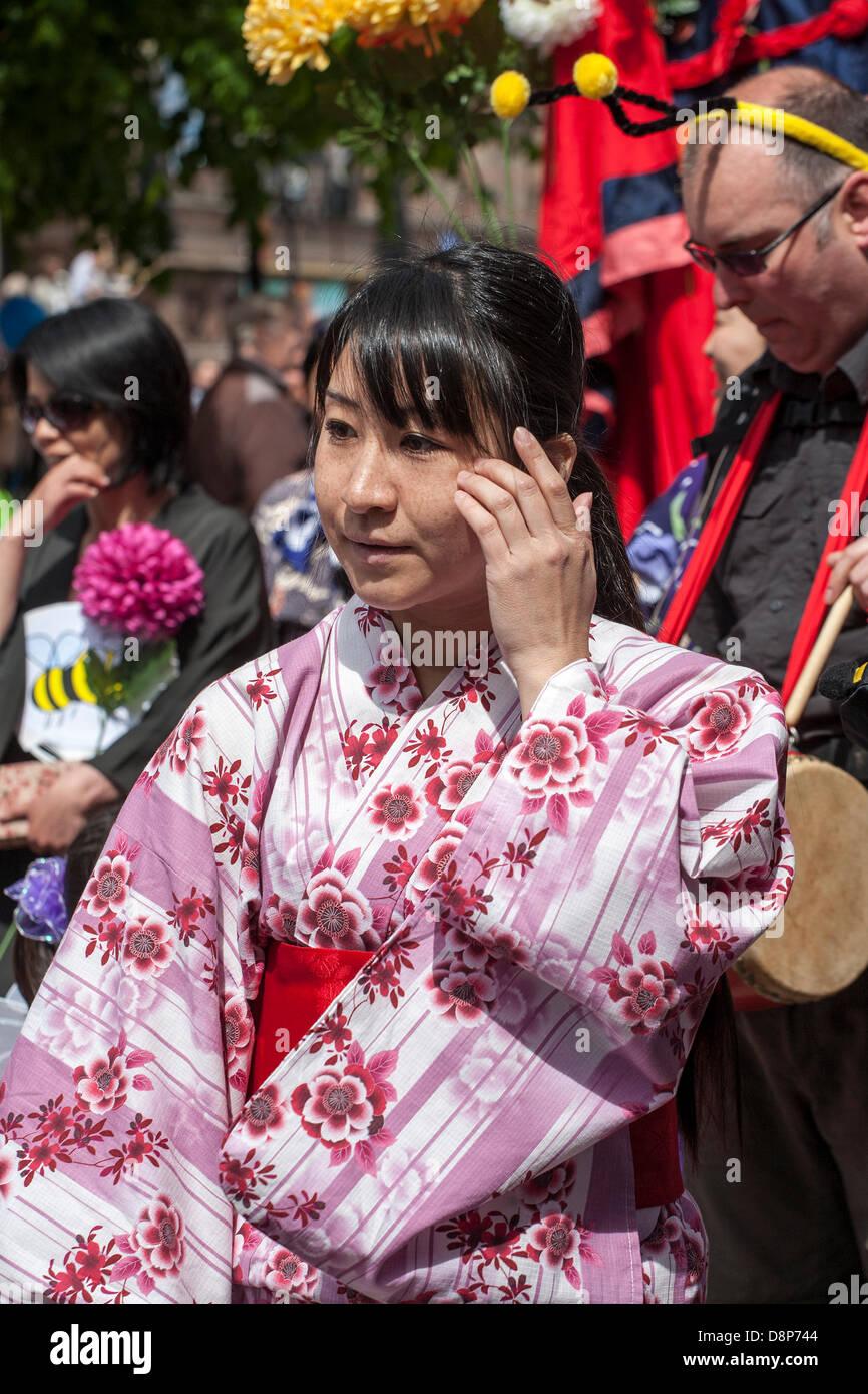 Chester, UK. 2nd June 2013. 60 Giants and their teams took part in the ...