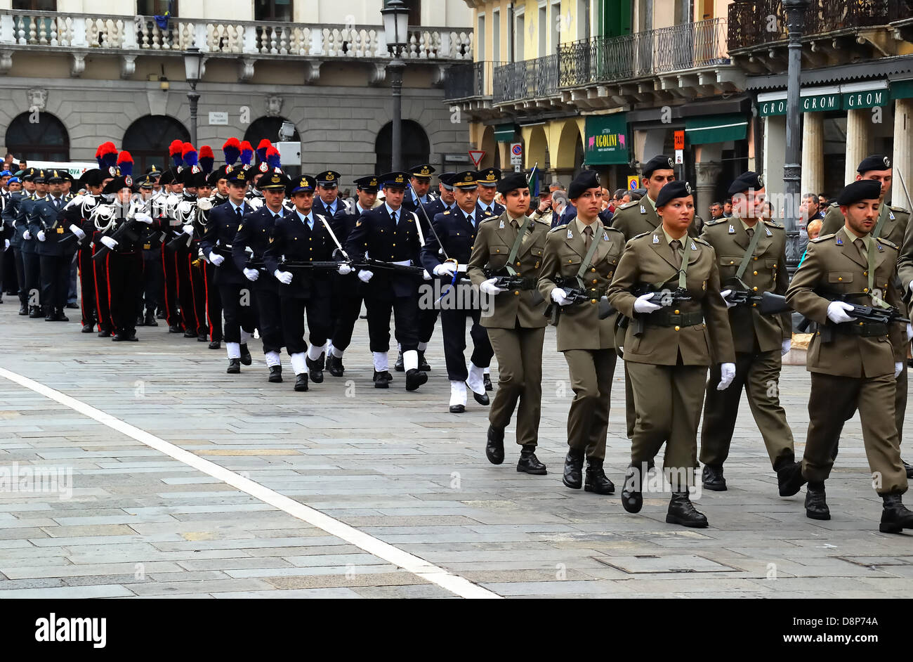Padua, Italy. 2nd June, 2013. military parade for the Italian Republic ...