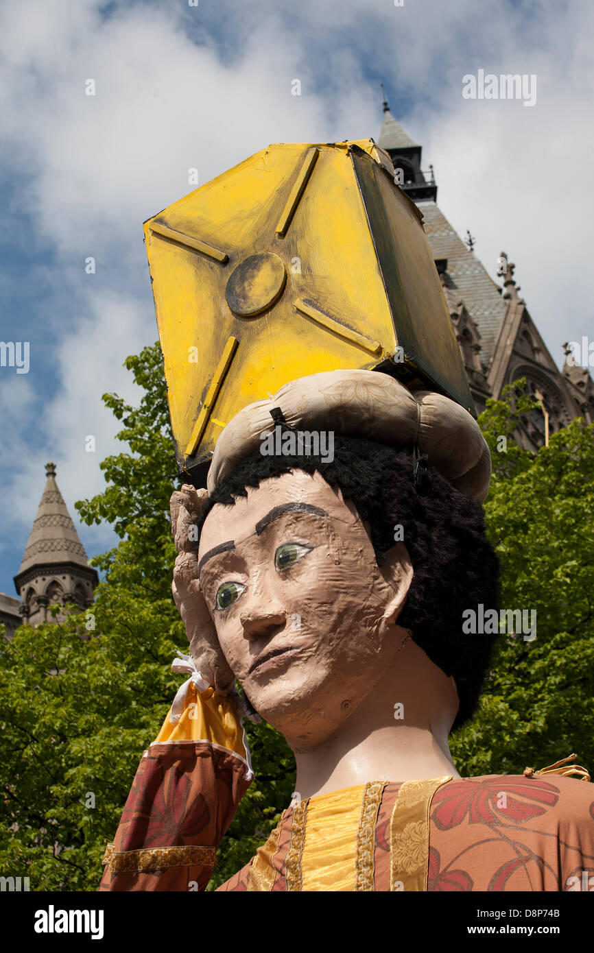 Chester, UK. 2nd June 2013. 60 Giants and their teams took part in the ...