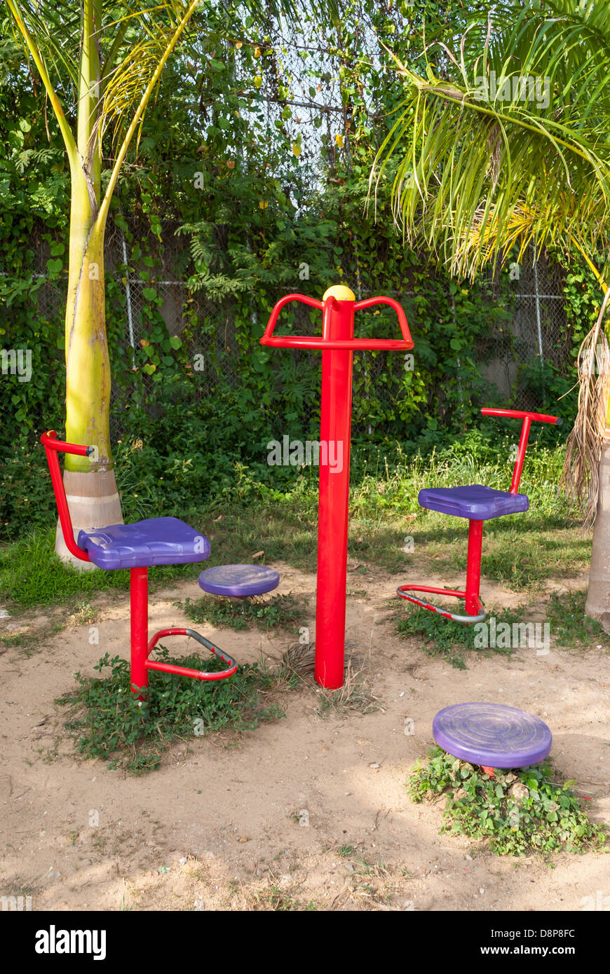 The Exercise Machine in Public Park Stock Photo - Alamy