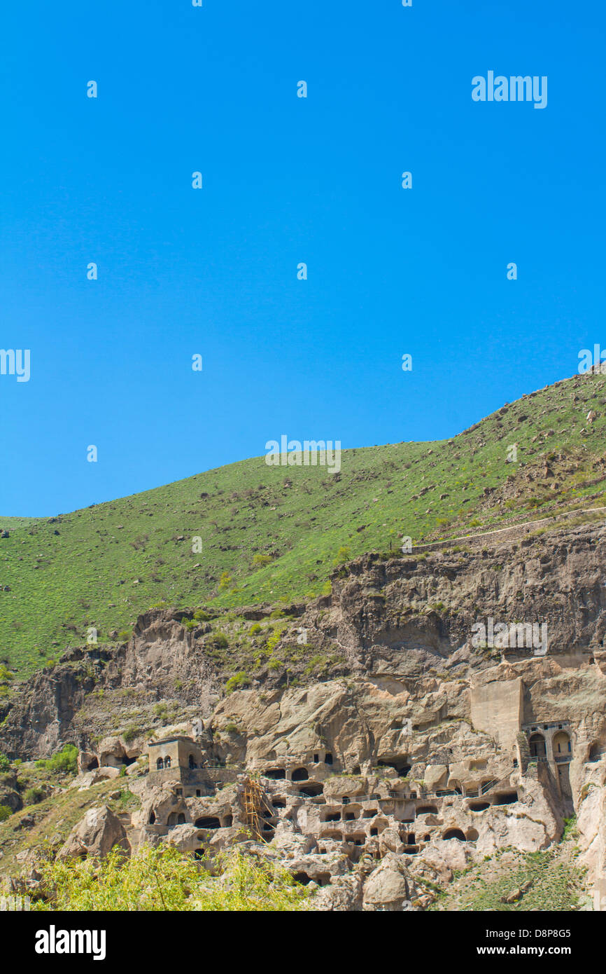 medieval cave city monastery Vardzia,Georgia,Transcaucasus Stock Photo ...