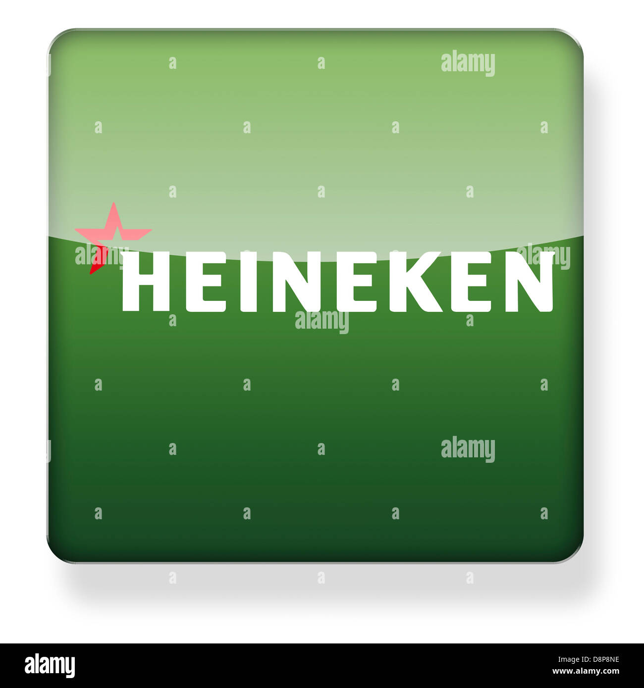 Heineken logo as an app icon. Clipping path included Stock Photo - Alamy