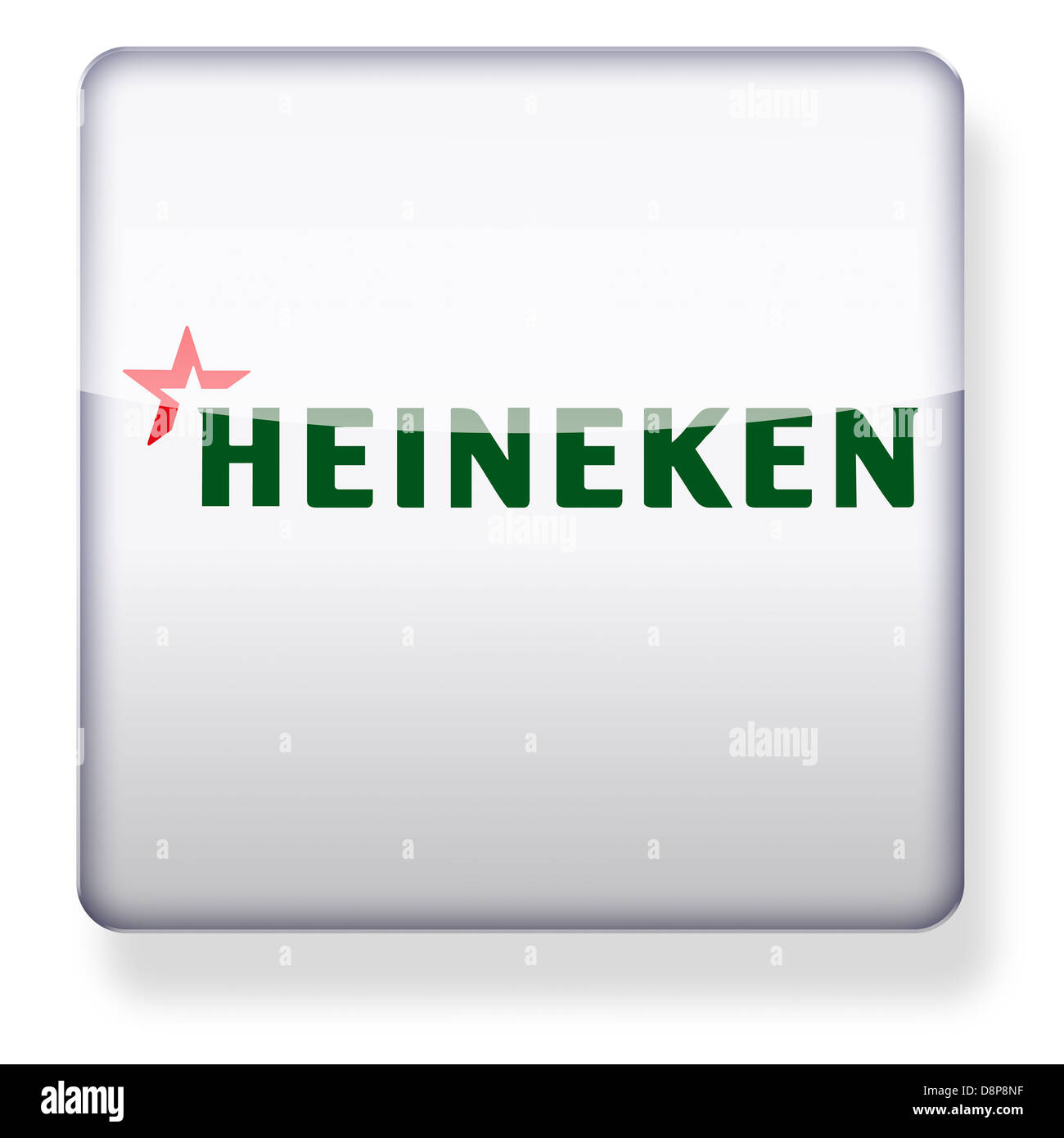 Heineken logo as an app icon. Clipping path included Stock Photo - Alamy