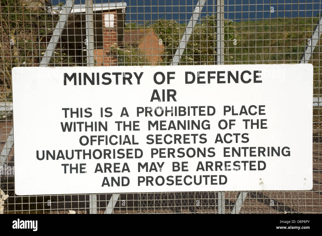Ministry of Defence Air sign Stock Photo - Alamy