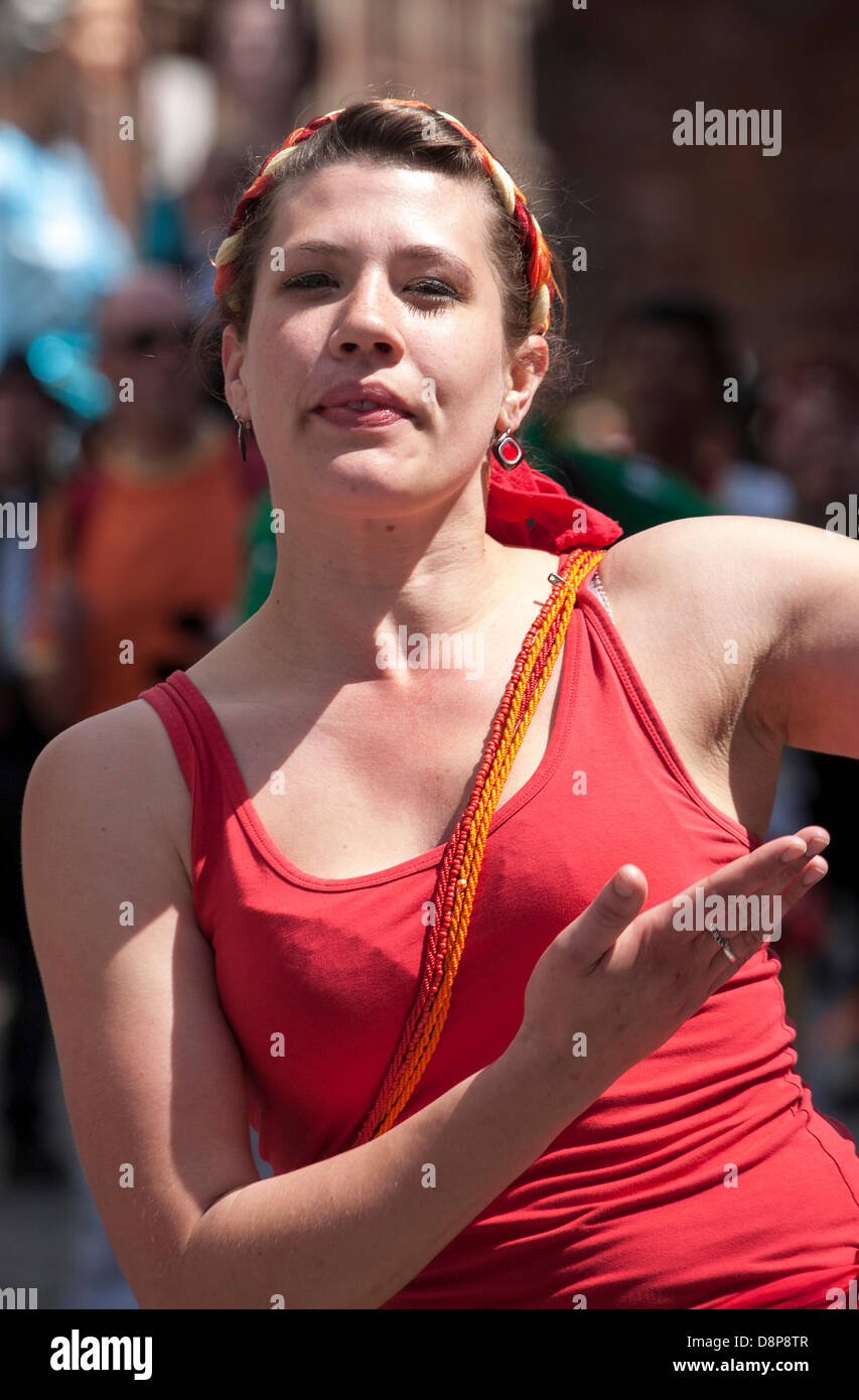 Chester, UK. 2nd June 2013. 60 Giants and their teams took part in the ...