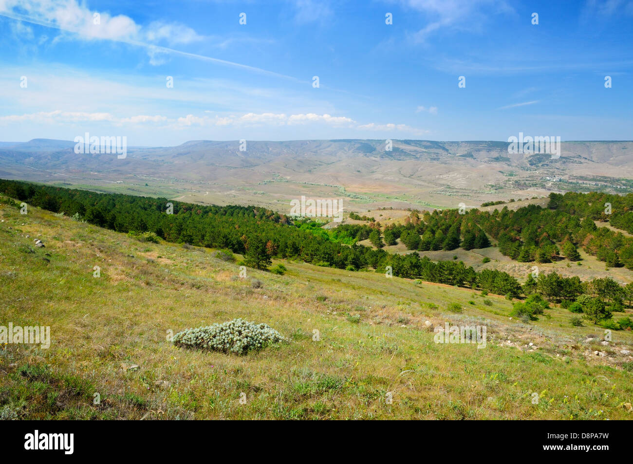 Summer landscape of rolling countryside Stock Photo - Alamy