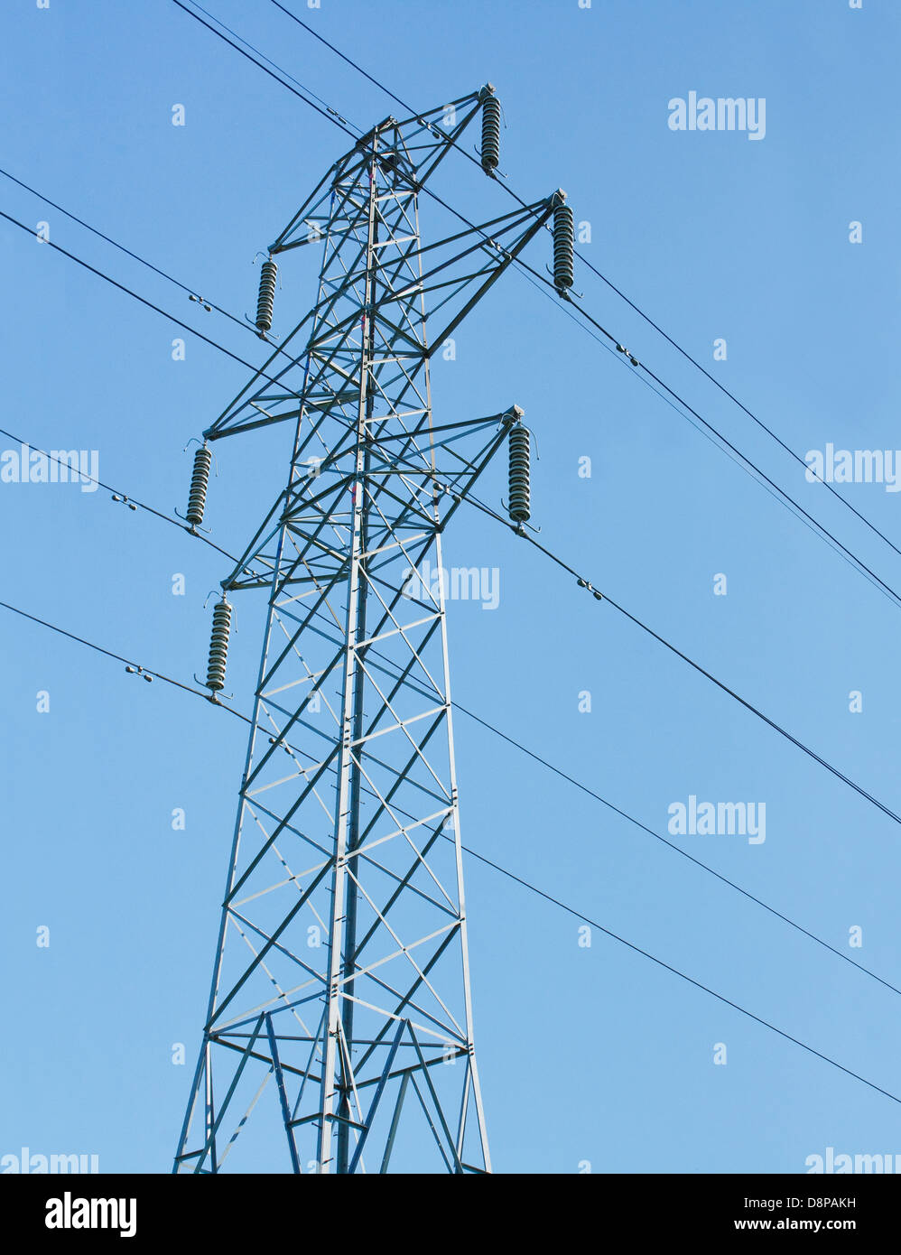 electricity pylon or transmission tower part of the national grid ...