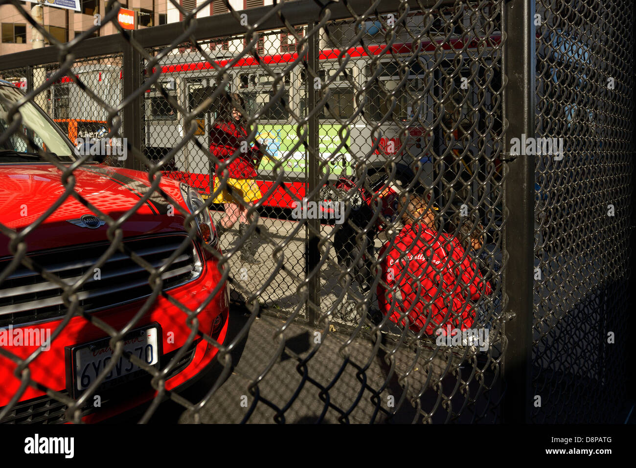 san francisco red scene Stock Photo - Alamy