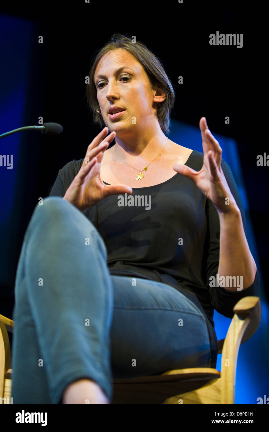 Miranda Hart talking about her life & career on stage Hay Festival 2013 ...