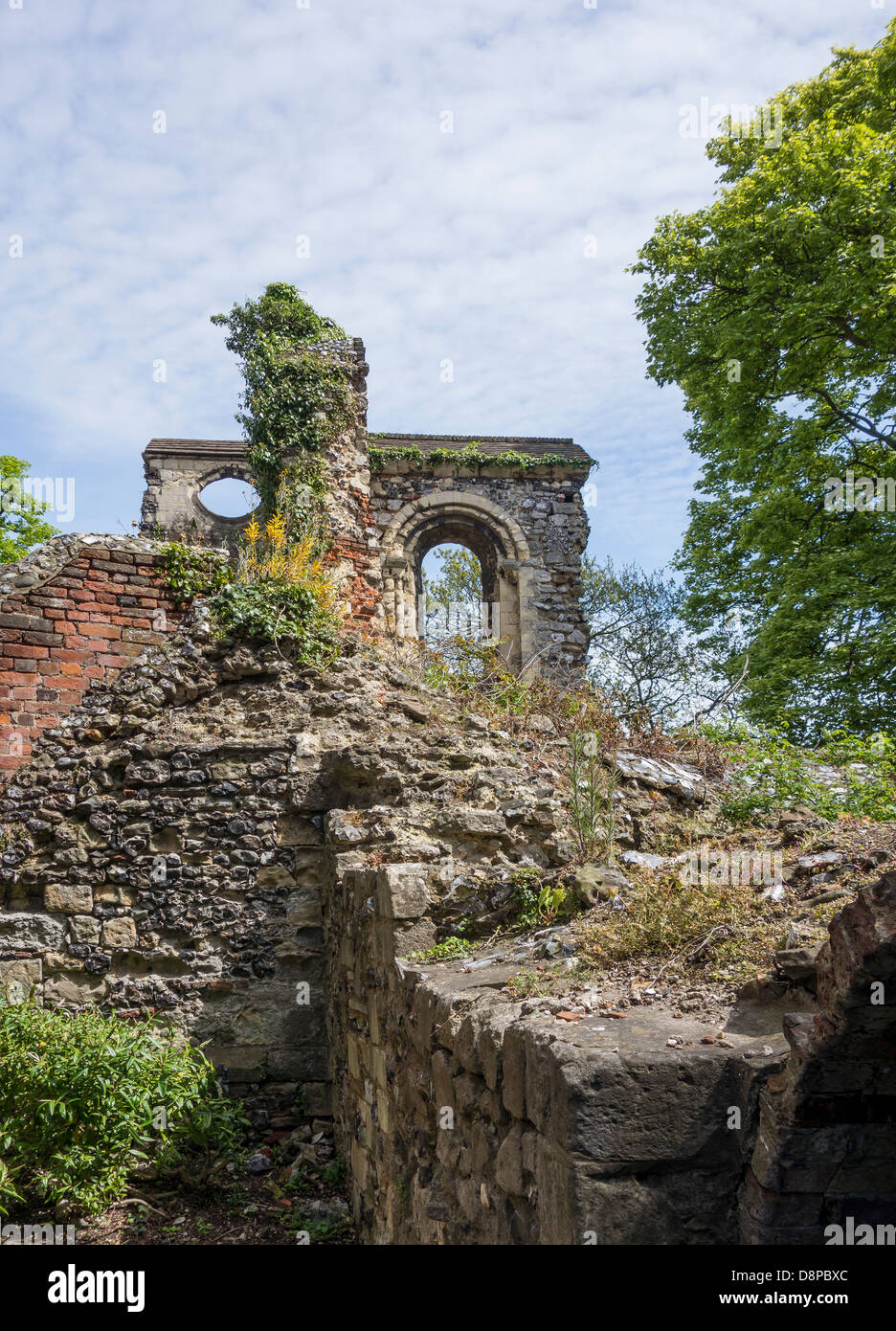 Medieval Ruins The Precincts Canterbury Cathedral Kent England Stock ...