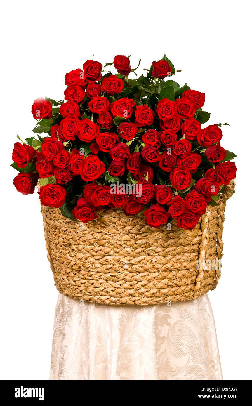 Red roses, a huge bouquet of flowers Stock Photo - Alamy