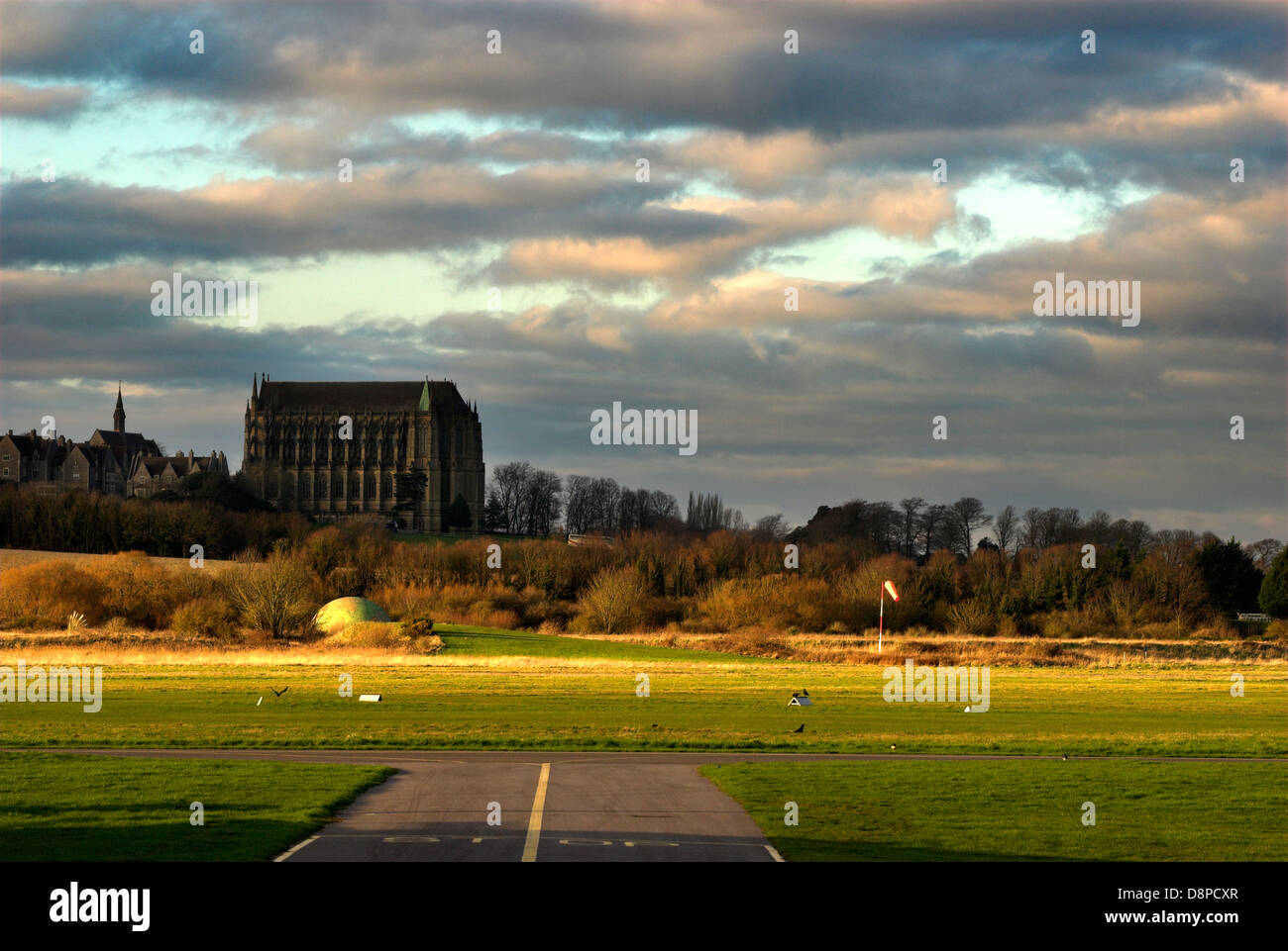 Shoreham (Brighton City) Airport / Airfield With Lancing College Chapel ...