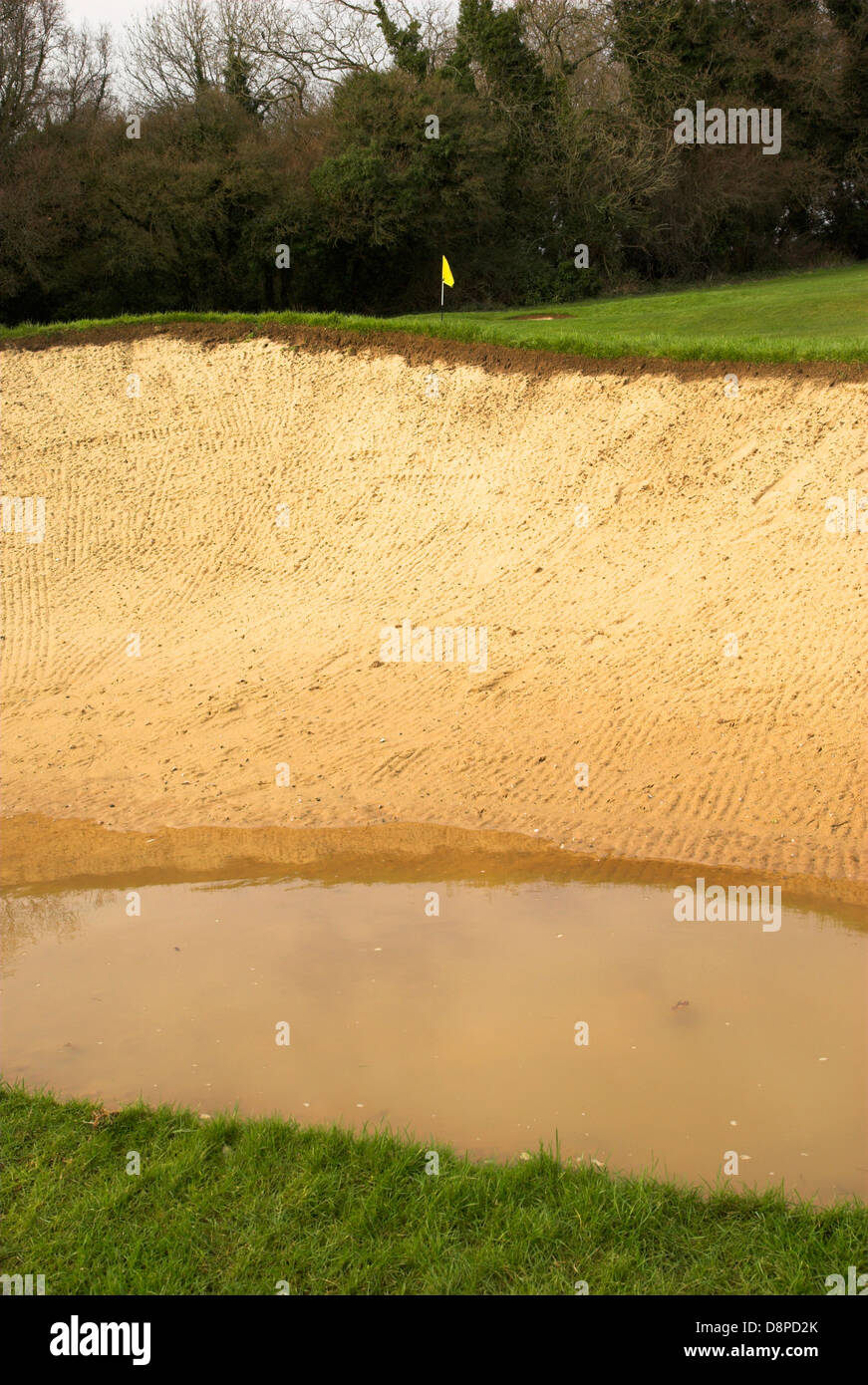 A long period of rain brings a waterlogged golf course on the south ...
