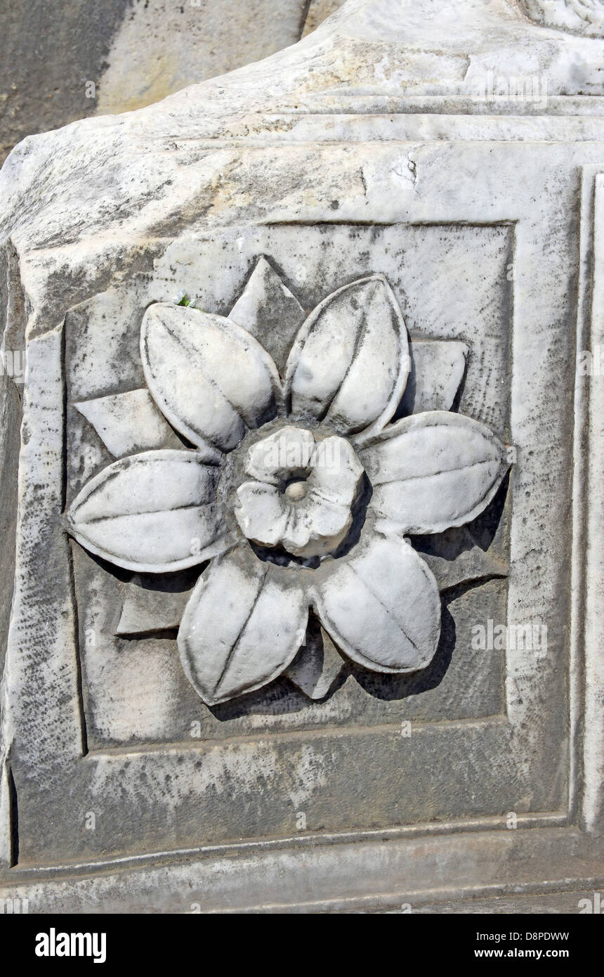 Roman sculpture in stone, Roman Forum in Rome Stock Photo - Alamy