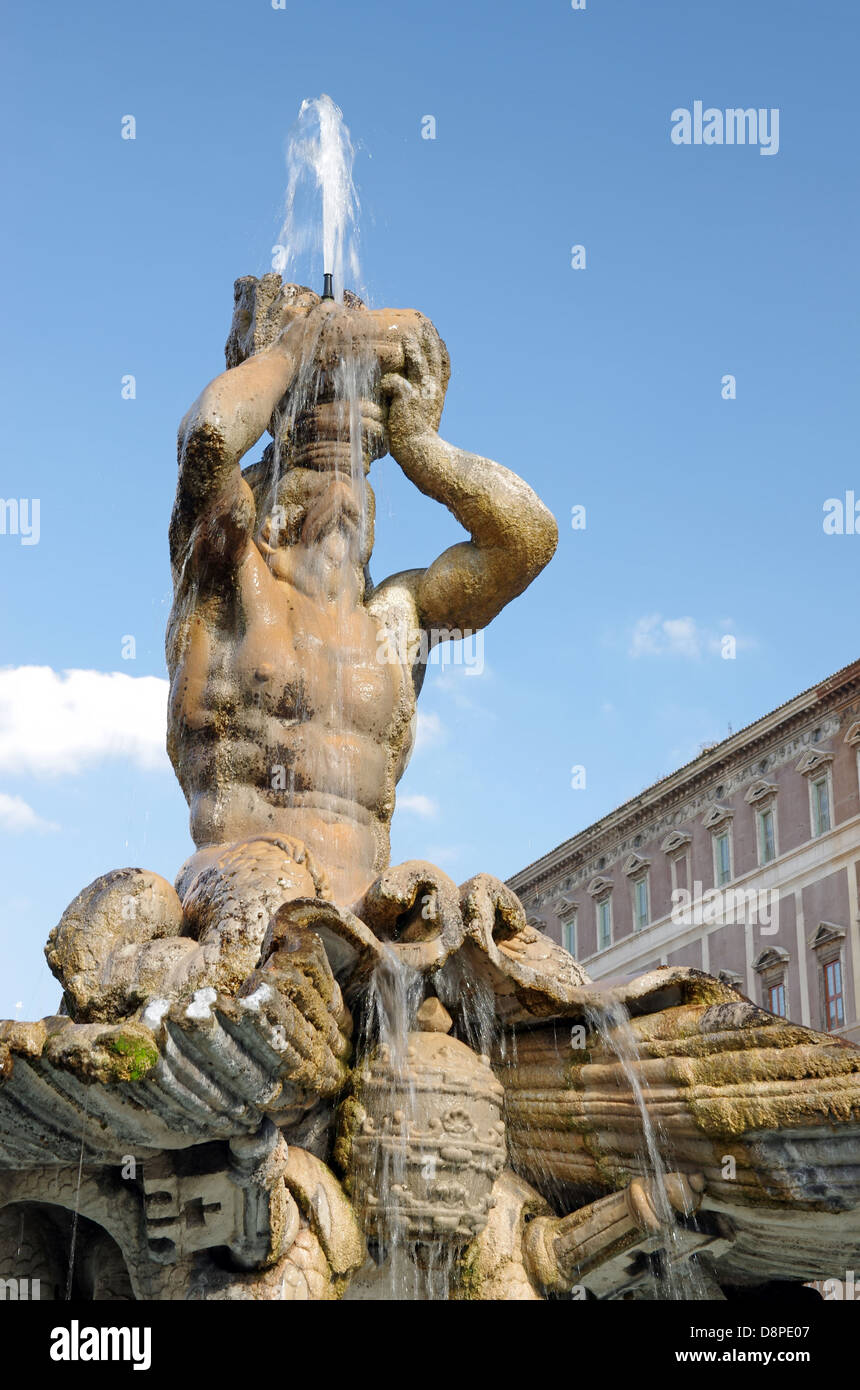 Triton Fountaint in Barberini Square (Rome) Triton was ancient sea god ...