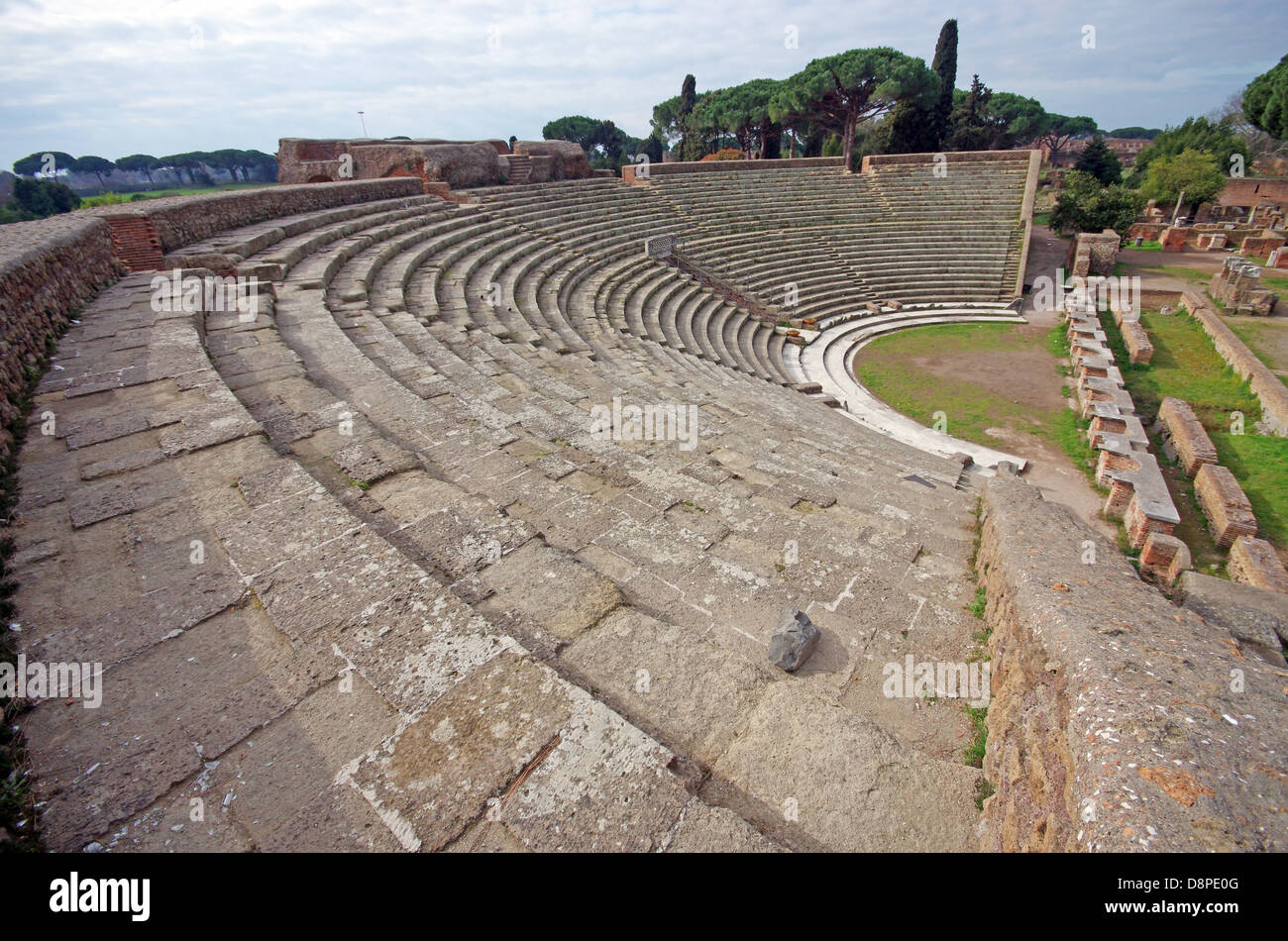 Ancient roman theater in ostia antica hi-res stock photography and ...