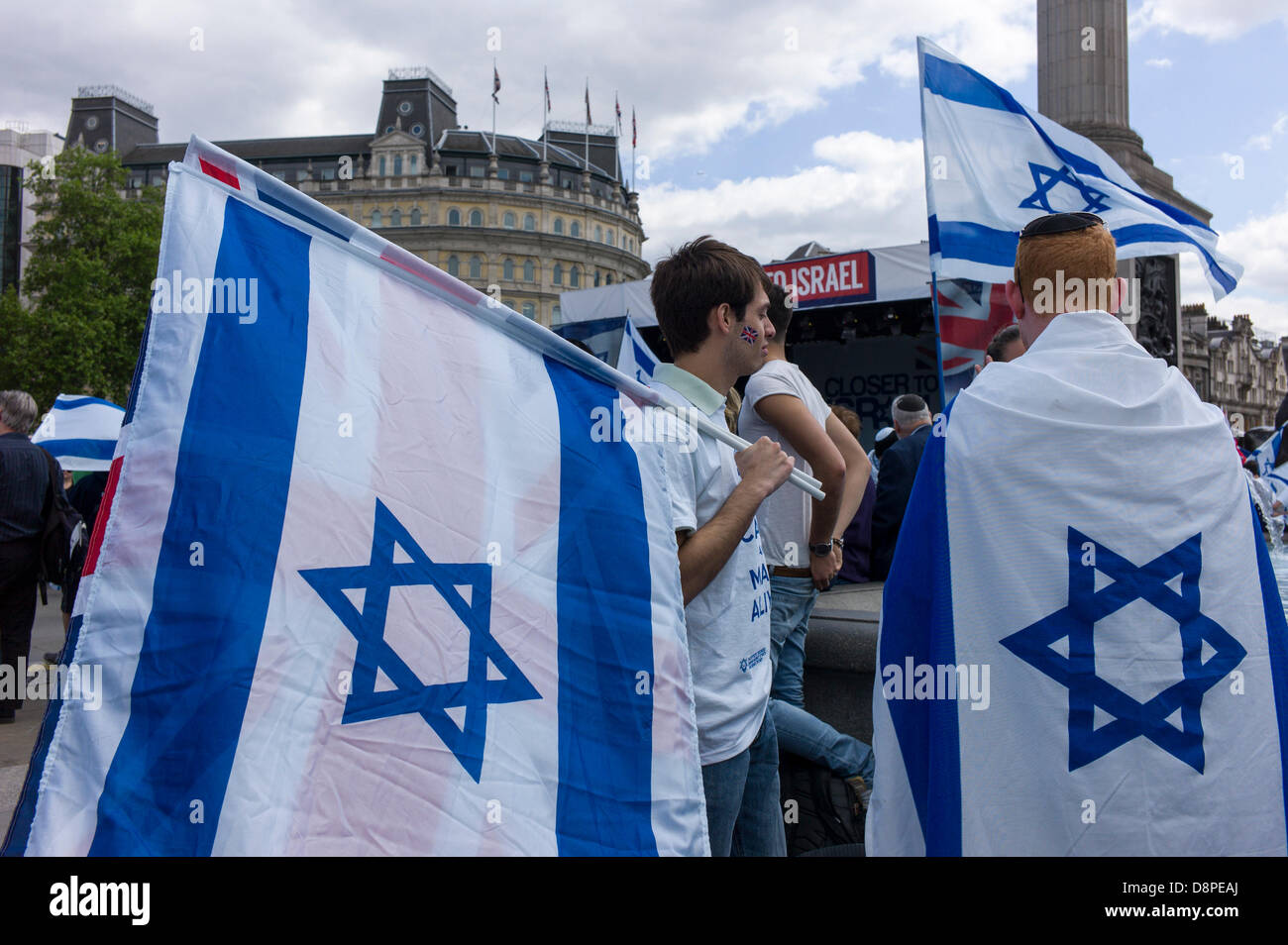 Israel people flags israel hi-res stock photography and images - Alamy