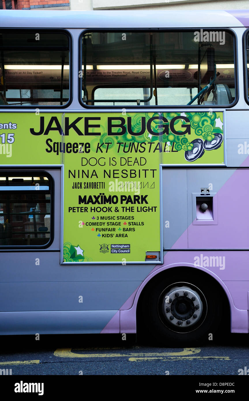 Advertisement on side of bus hi-res stock photography and images - Alamy