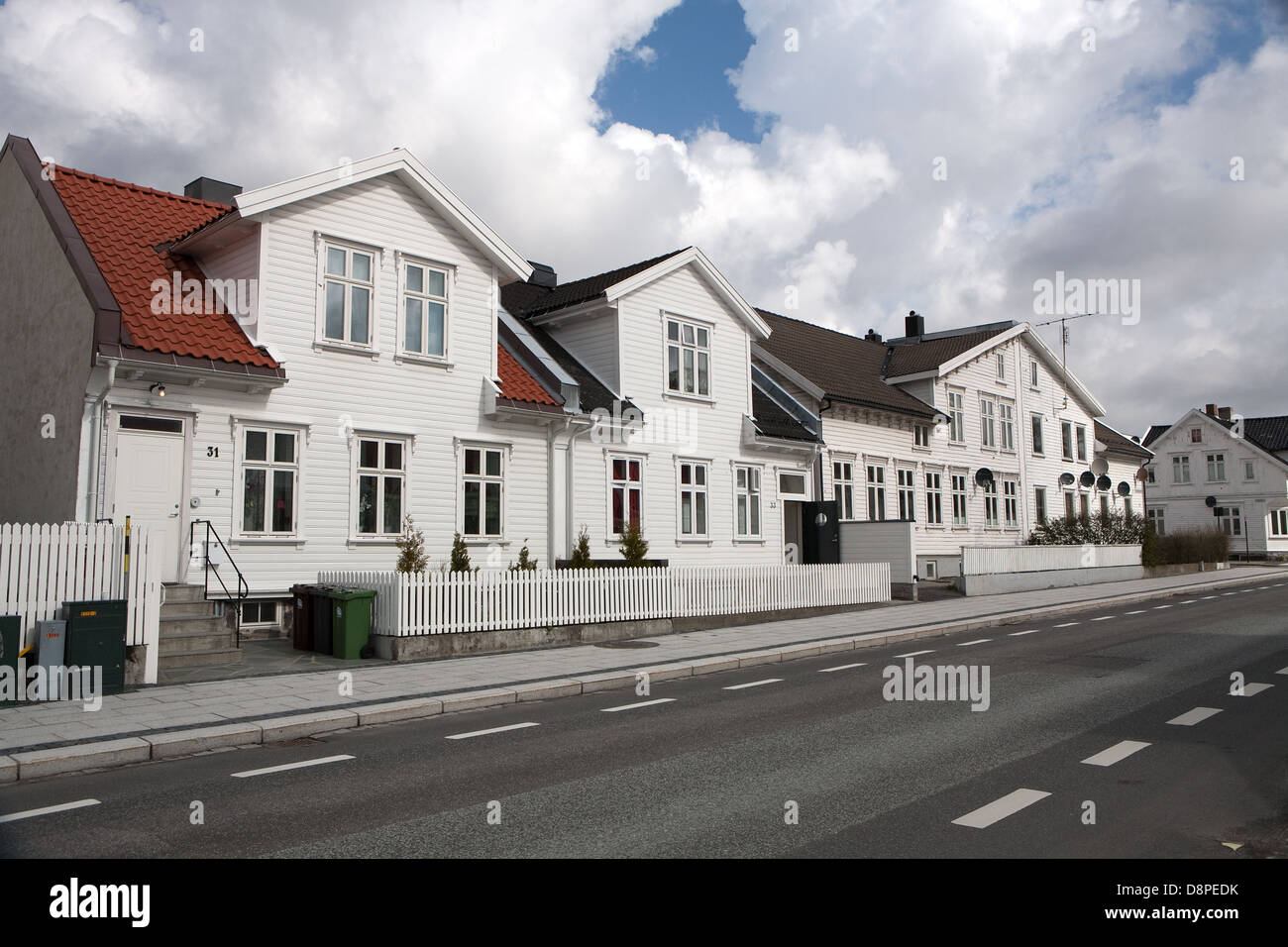 A Wooden House in the Posebyen area in Kristiansand Stock Photo - Alamy