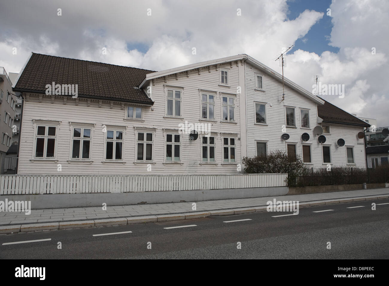 A Wooden House in the Posebyen area in Kristiansand Stock Photo - Alamy
