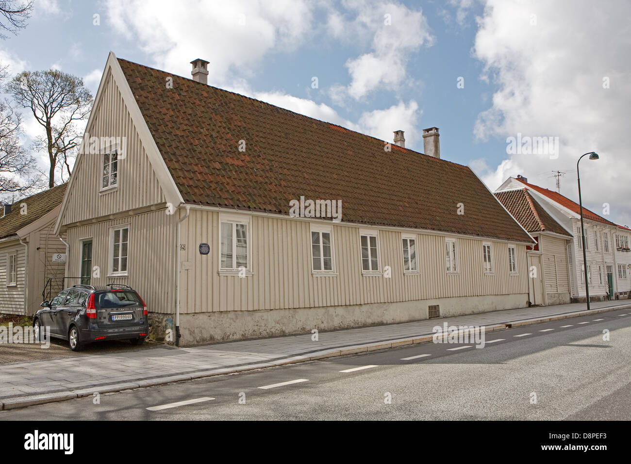A Wooden House in the Posebyen area in Kristiansand Stock Photo - Alamy