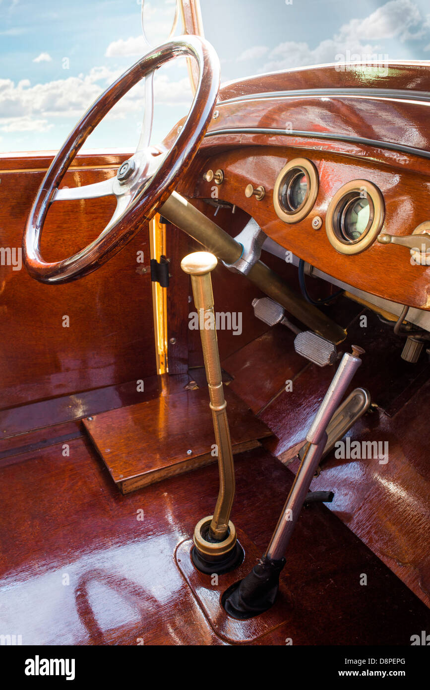 Interior retro car hi-res stock photography and images - Alamy
