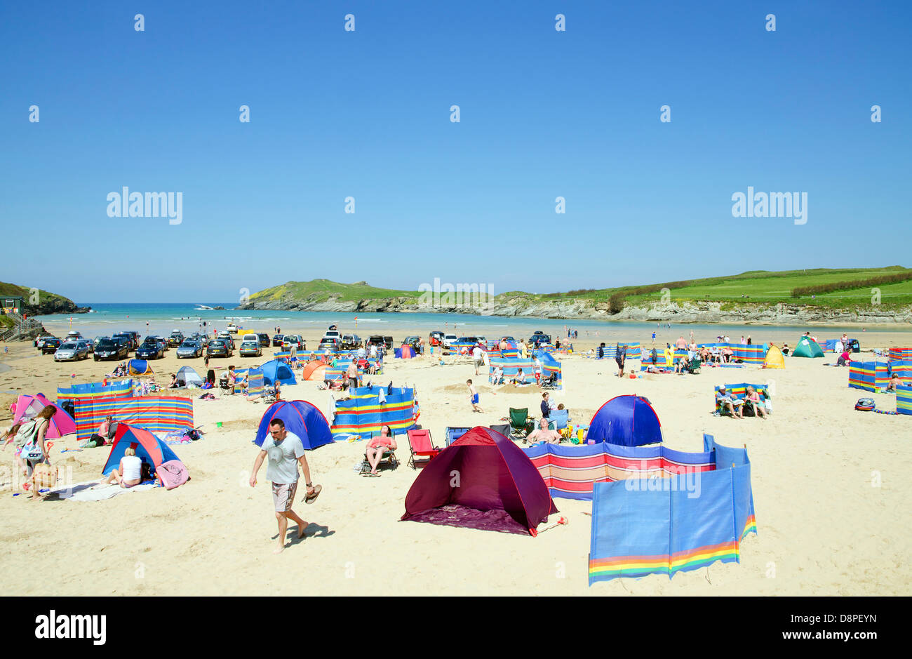 Beach near newquay cornwall hi-res stock photography and images - Alamy