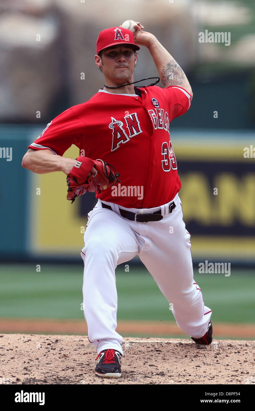 Anaheim, California, USA. 2nd June 2013. Los Angeles Angels starting ...