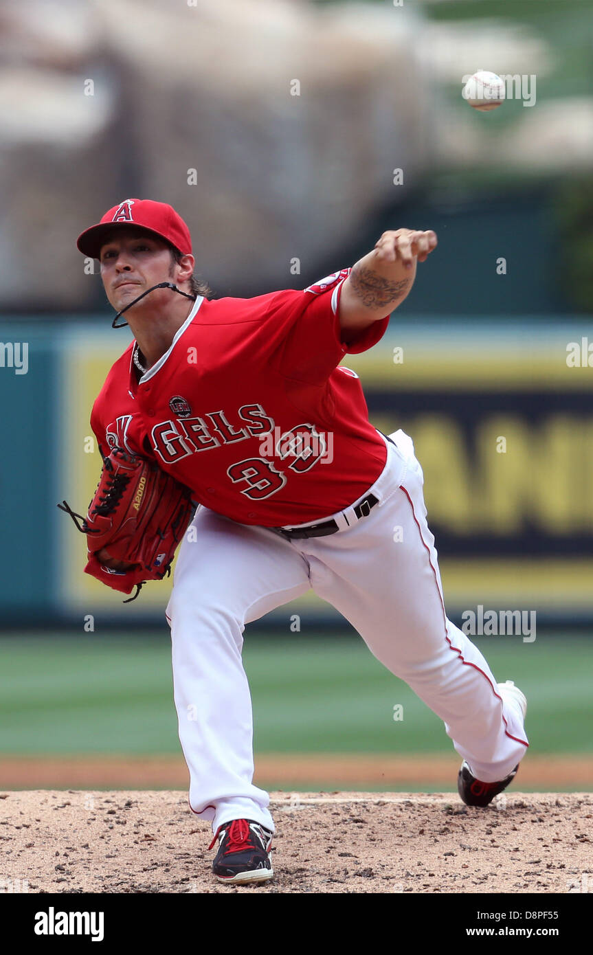 Anaheim, California, USA. 2nd June 2013. Los Angeles Angels starting ...