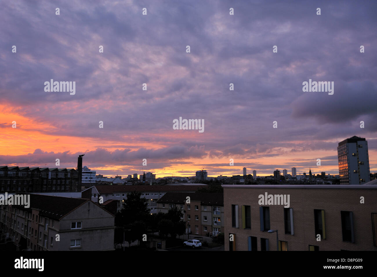 Glasgow sunset hi-res stock photography and images - Alamy
