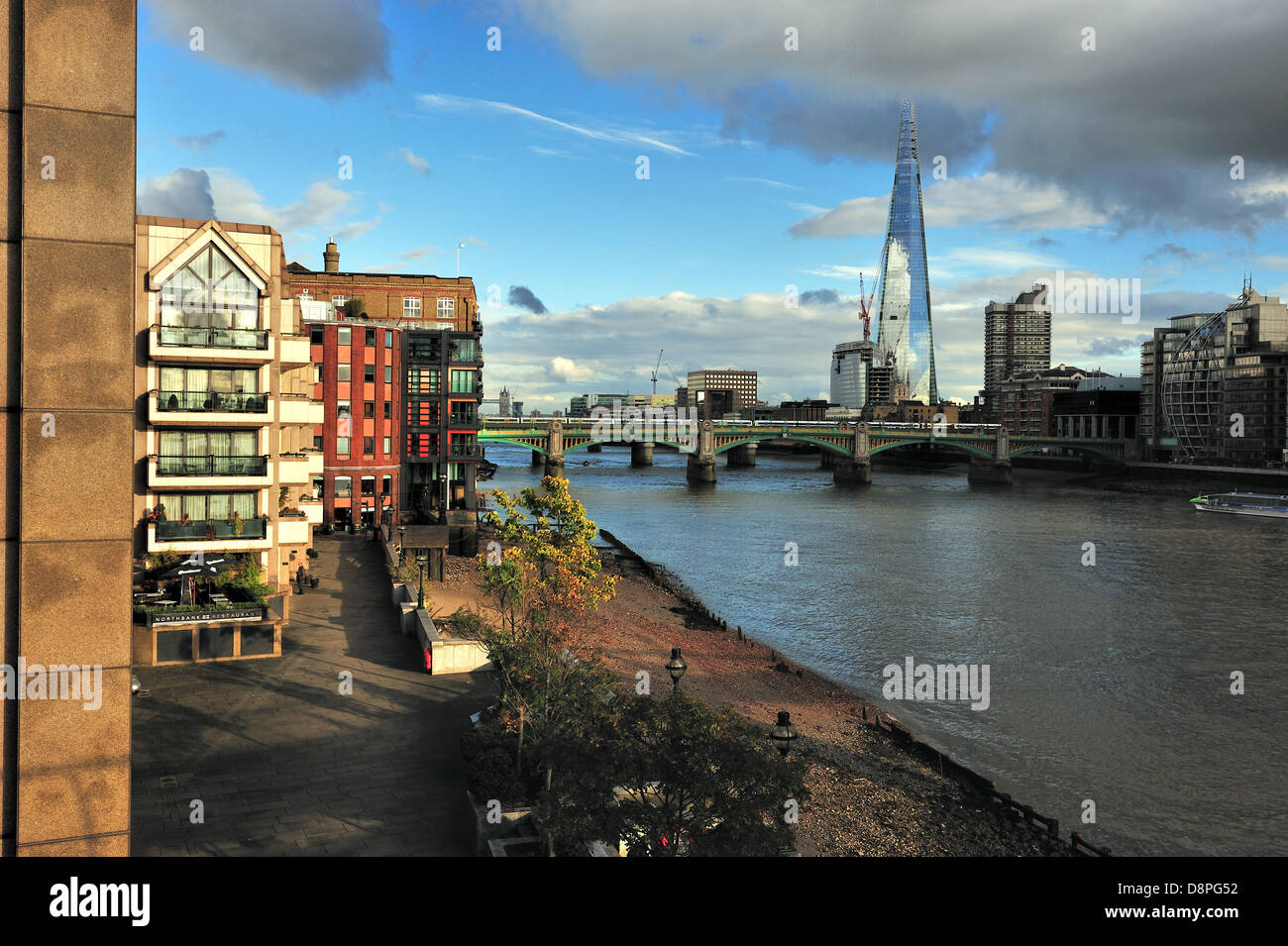 London River Thames and The Shard Stock Photo - Alamy