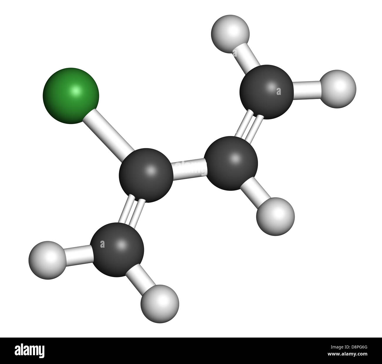 Chloroprene, the building block of polychloroprene synthetic rubber ...