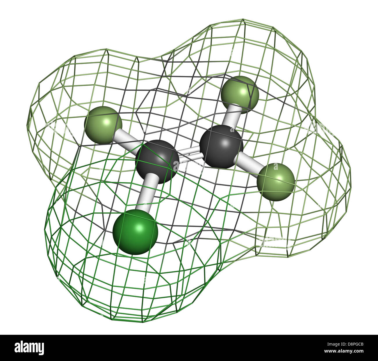 Chlorotrifluoroethylene (CTFE) refrigerant molecule and ...