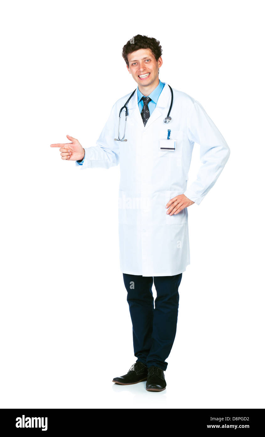 Doctor pointing hi-res stock photography and images - Alamy