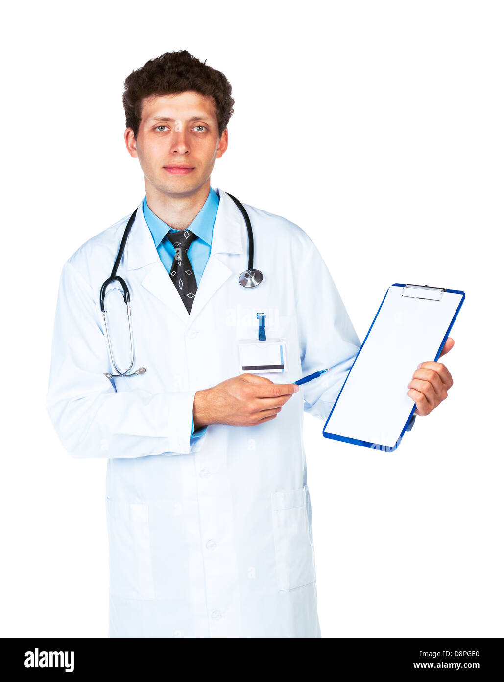 Doctor male clipboard hi-res stock photography and images - Alamy