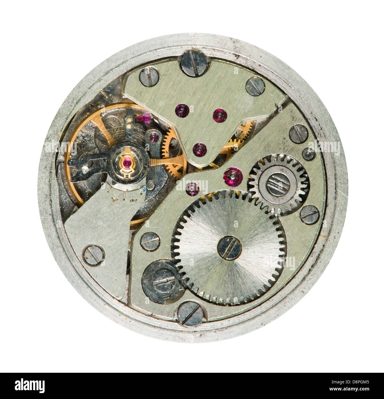 Mechanical clockwork close up Stock Photo - Alamy